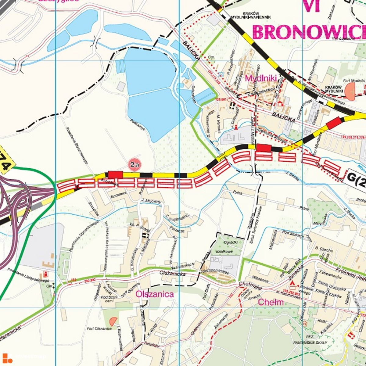 [Kraków] Trasa Balicka - investmap.pl