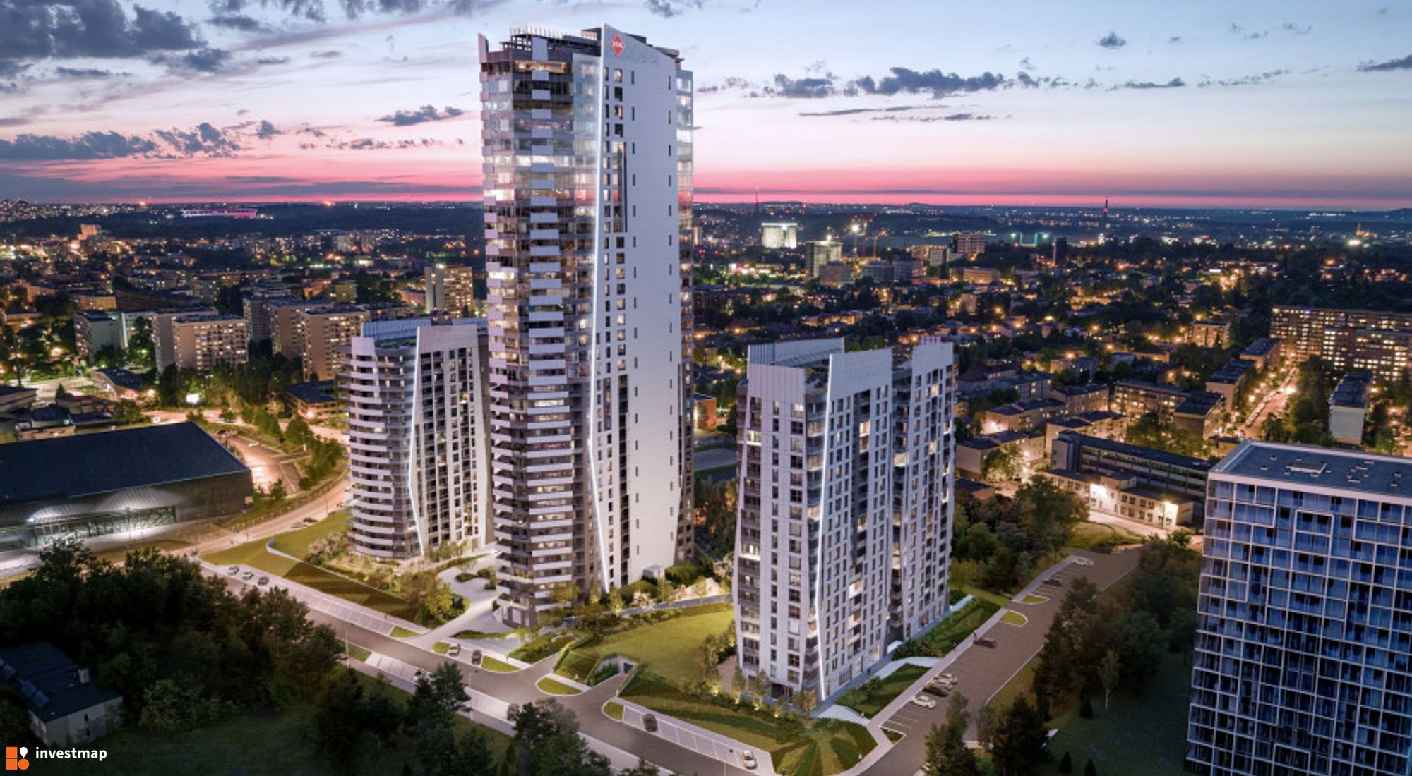 W Katowicach powstaje 128-metrowy wieżowiec Atal Olimpijska - Katowice ...