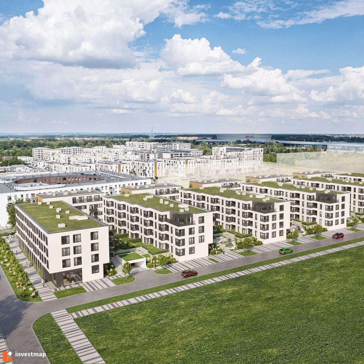 Osiedle, ul. Kazimierza Bieńkowskiego (Nowe Żerniki) - investmap.pl