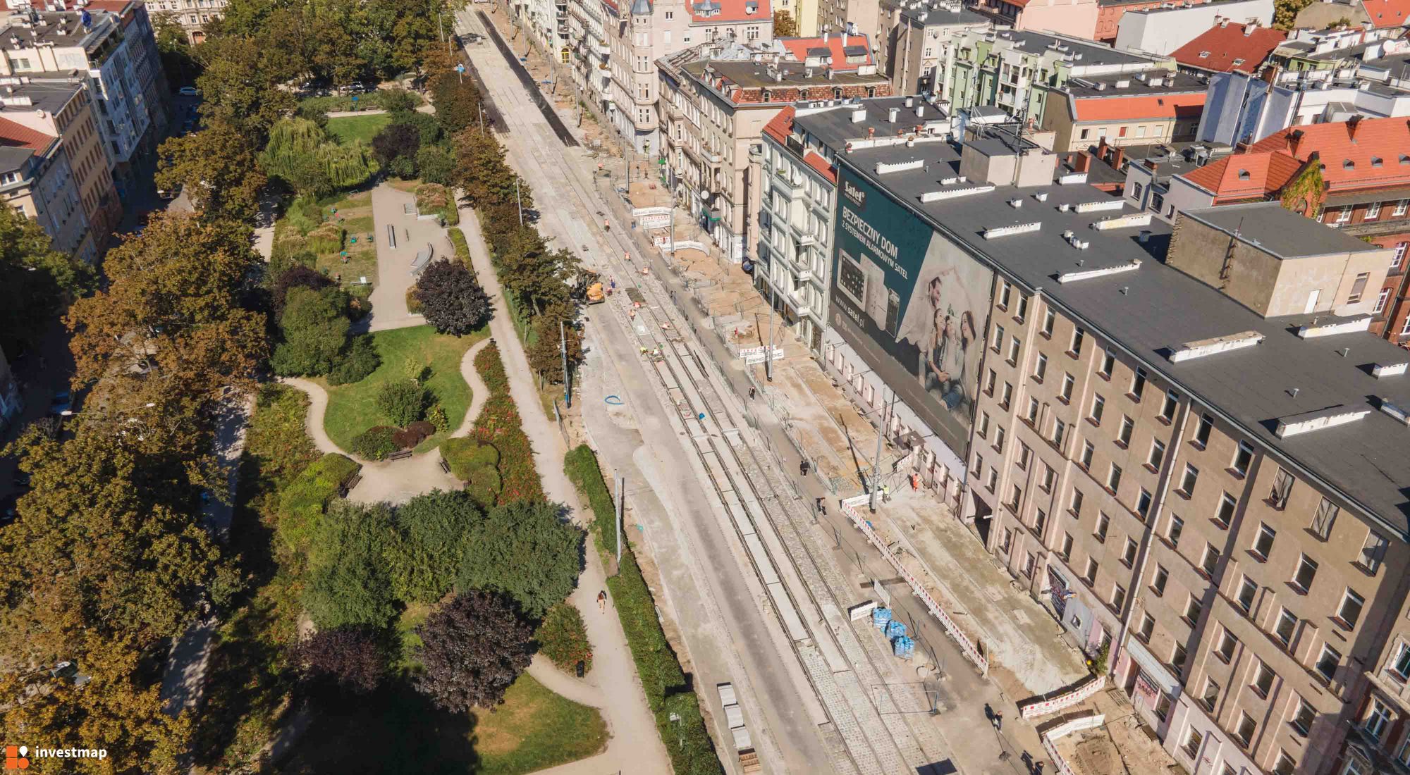 W centrum Wrocławia trwa przebudowa ulicy Pomorskiej i placu Staszica - Wrocław - investmap.pl