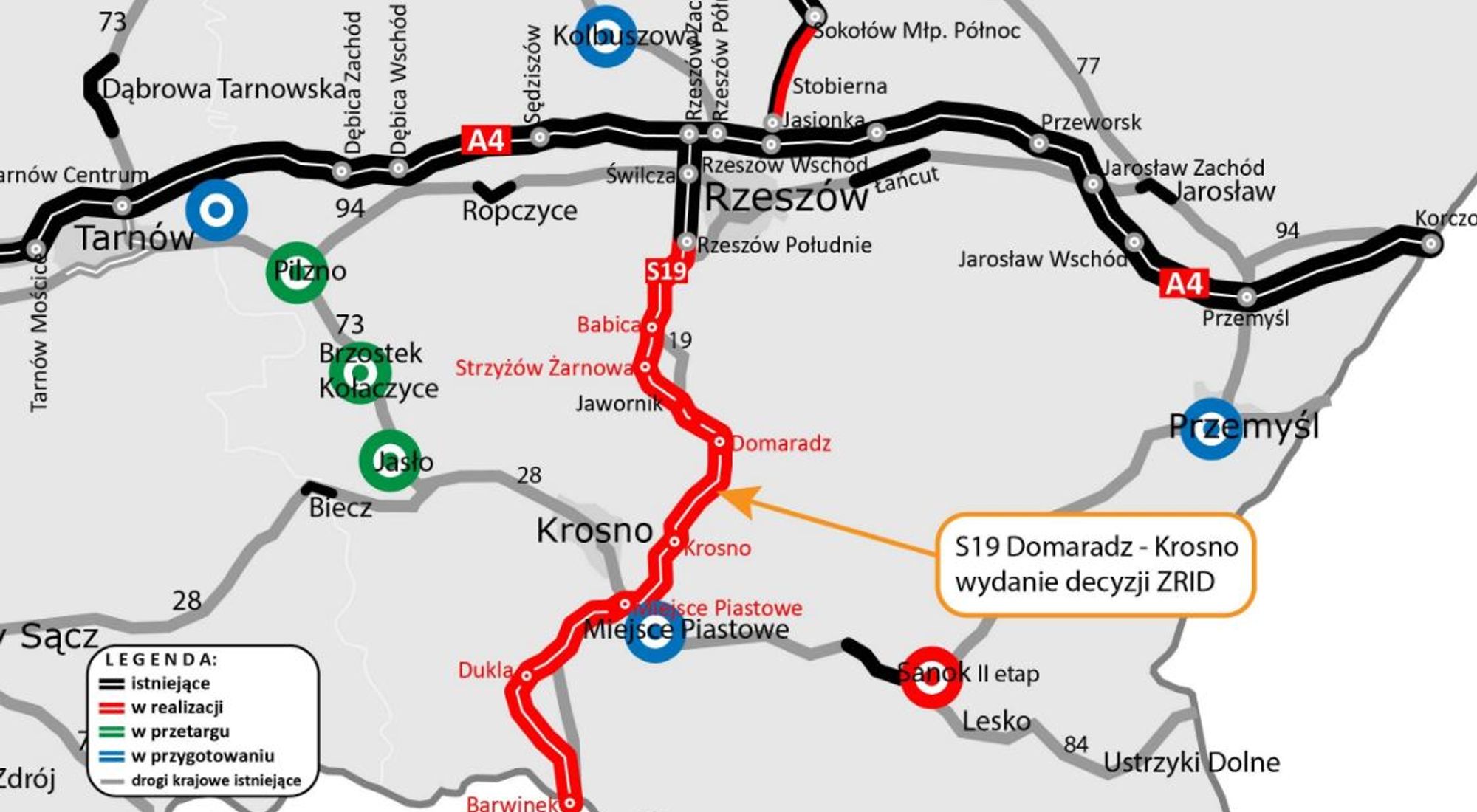 Może ruszać budowa drogi ekspresowej S19 Via Carpatia Domaradz - Krosno - Krosno - investmap.pl