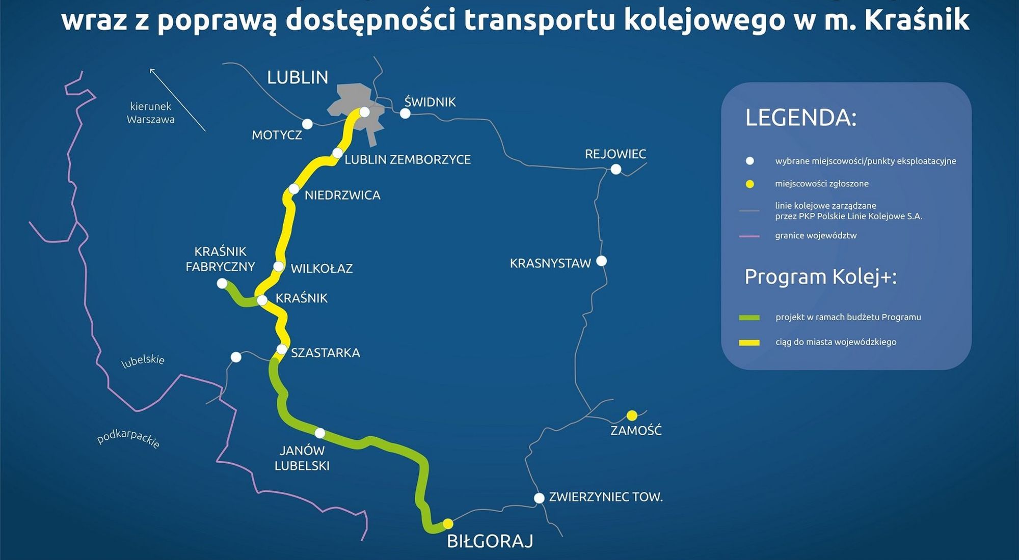 Powstanie projekt nowej linii kolejowej Szastarka – Janów Lubelski ...