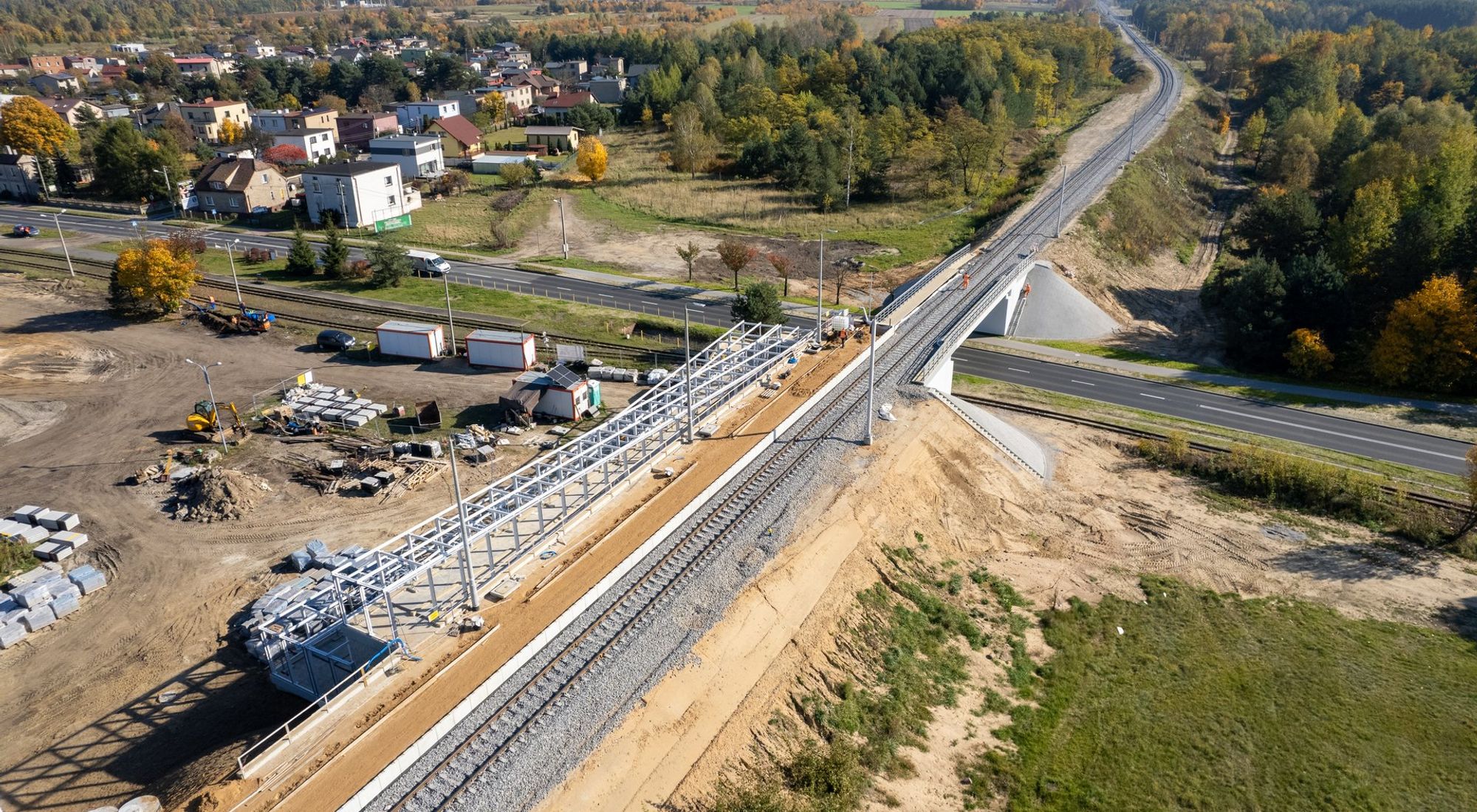 Kolejny etap budowy kolejowej trasy do lotniska Katowice Airport - investmap.pl