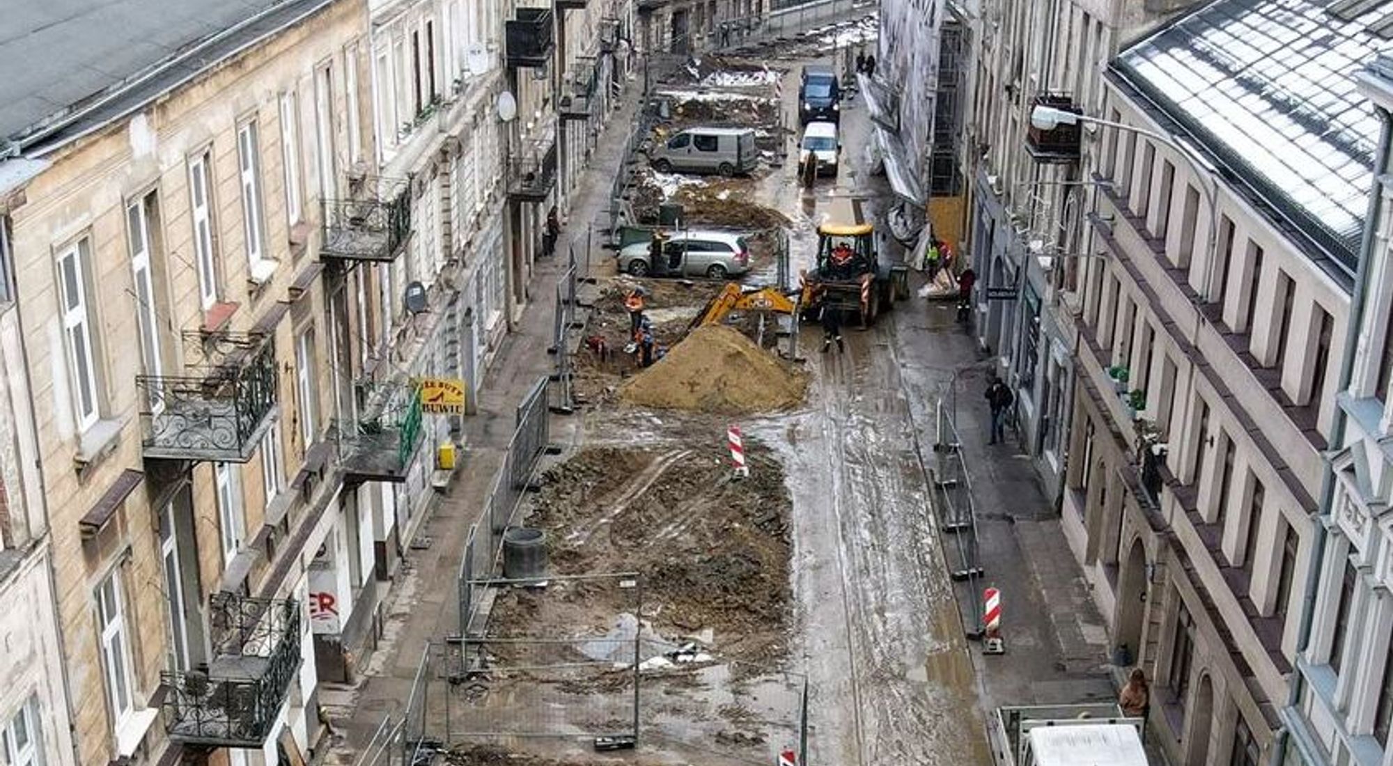 W Łodzi trwa przebudowa ulicy Legionów - investmap.pl